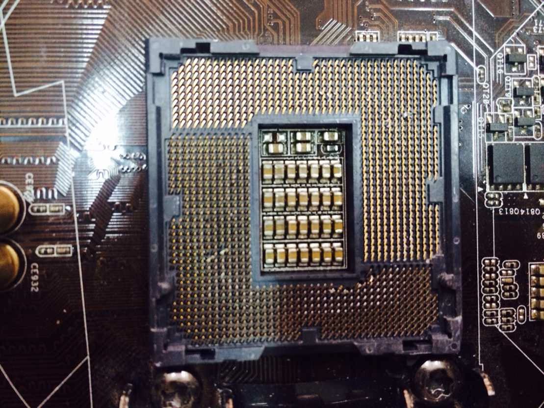 ขา Socket cpu 1155 งอครับ Mainboardservice.com